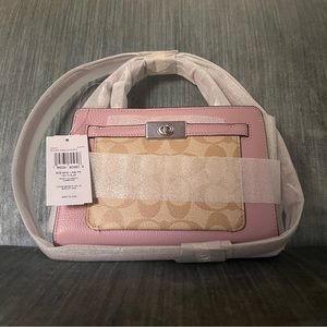Coach | Bags | Coach Mini Lane Top Handle In Signature Canvas In ...